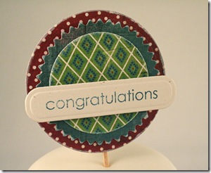For the Love of Paper: Mint Motif Sneak Peek: Congratulations and cake